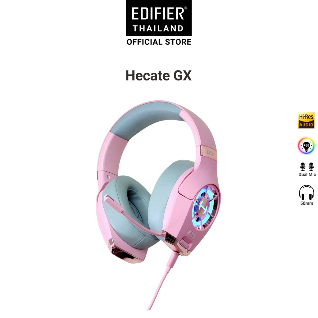หูฟัง EDIFIER Hecate GX Gaming Hi Res Audio แบบต่อสาย USB และ Jack 3 ...