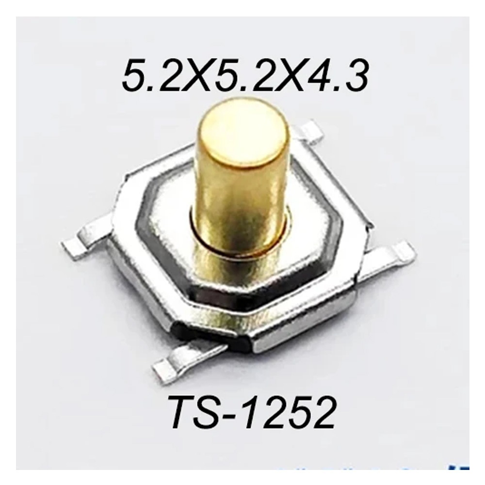 (2 ชิ้น) สวิตช์ กดติด ปล่อยดับ TS-1252 Tactile Push Button SMD On Off ...