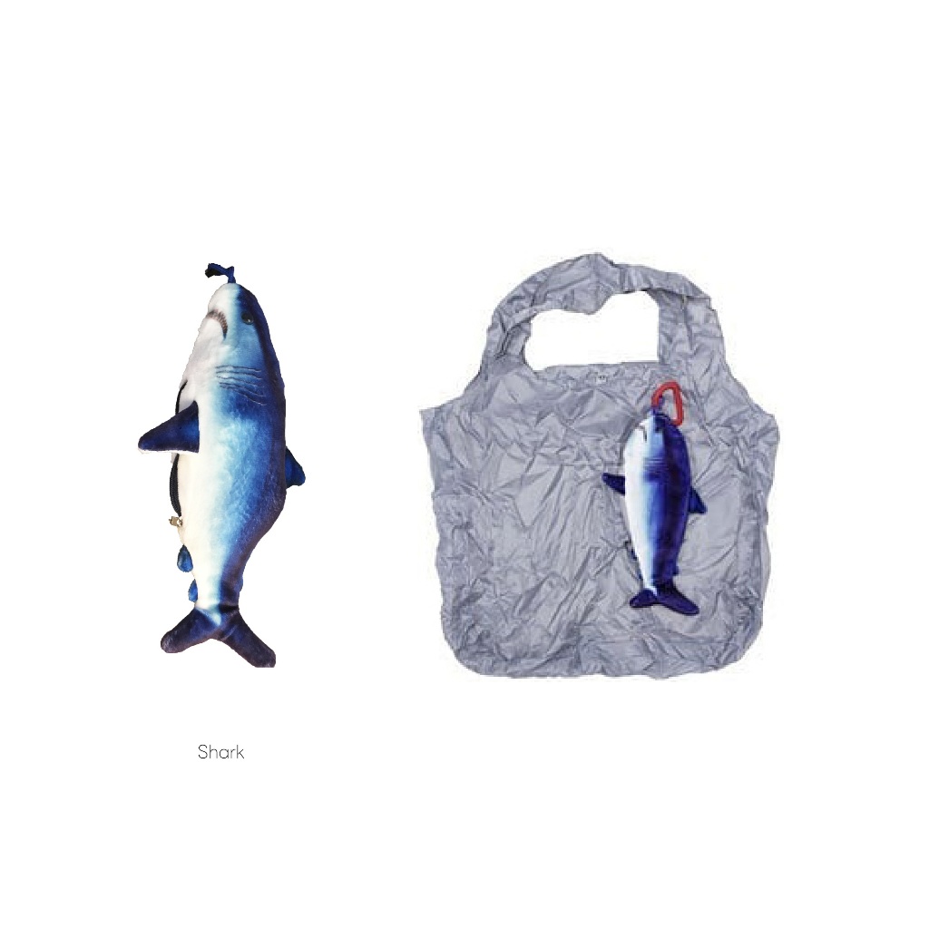 Stream Trail Fish Eco Bag กระเป๋าผ้าพับได้รูปปลา | Shopee Thailand