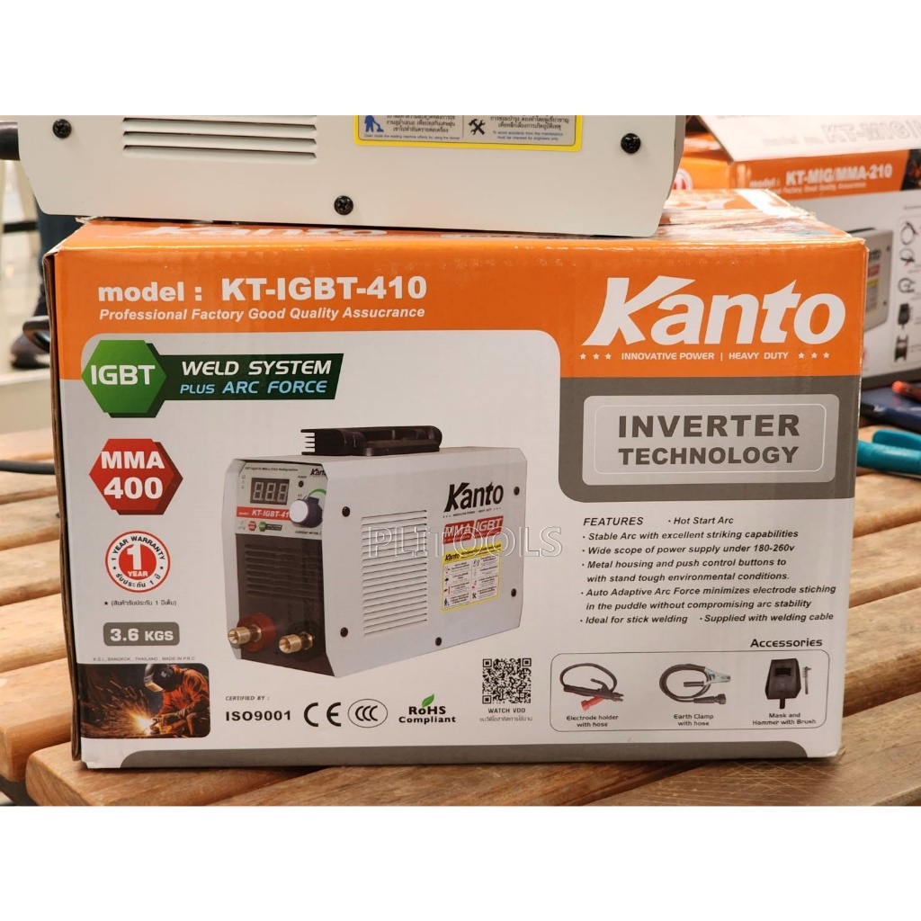 KANTO ตู้เชื่อม Inverter 400 Amp อุปกรณ์ครบ พร้อมใช้งาน รุ่น KT-IGBT ...