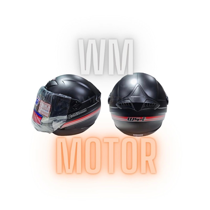 หมวกกันน็อค space crown รุ่น WS1 หมวกกันน็อคเต็มใบ | Shopee Thailand