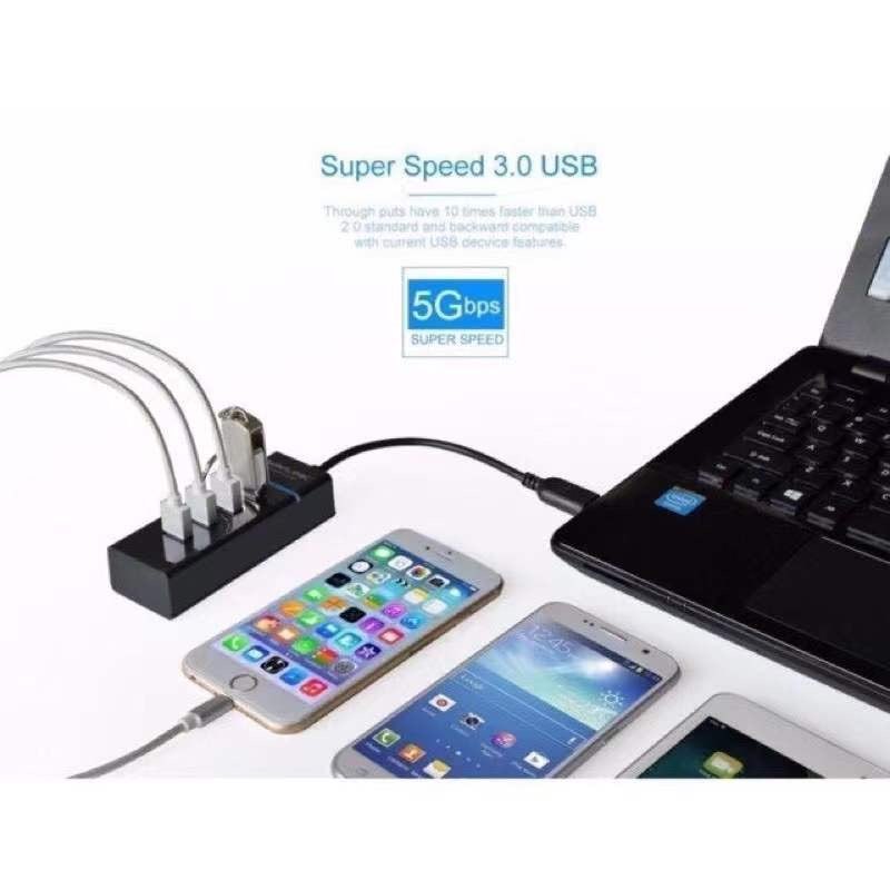 OKER ตัวเพิ่มพอร์ท USB 3.0 HUB USB 4 Port V.3.0 OKER (H-341) Black | Shopee Thailand