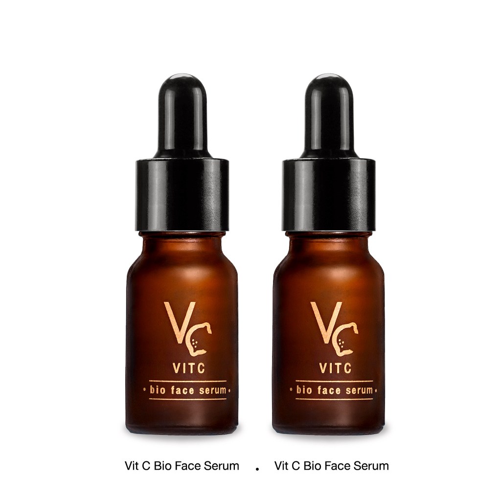 Vit C Bio Face Serum (10 g.) เซรั่มวิตซี 2 ขวด ของแท้100% เซรั่ม วิตซี ...