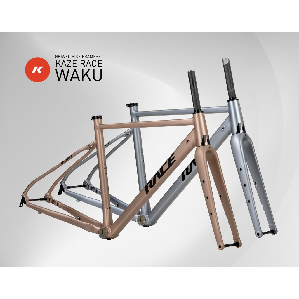 Frameset WAKU Gravel by MOSSO เฟรมเซทกราเวลอลูมิเนียม แถมฟรี แฮนด์ + สเต็ม | Shopee Thailand