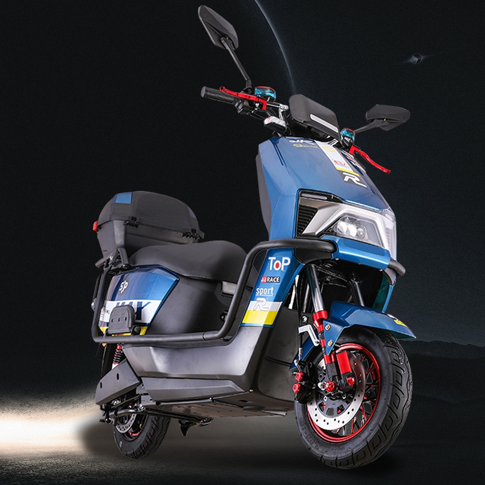 GOWEI 3000W มอเตอร์ไซค์ไฟฟ้า รถจักรยานยนต์ไฟฟ้า แบตเตอรี่ 72V20A ความเร็ว 75 กม./ชม. รถไฟฟ้า รุ่ ...