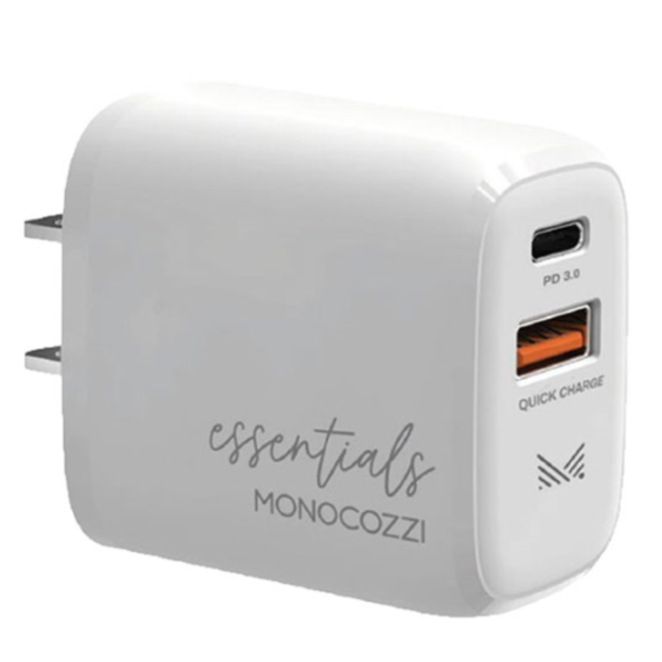 อะแดปเตอร์ - Monocozzi Essential 20W Quick Charge Wall Charger US White (STM Goods Thailand ...