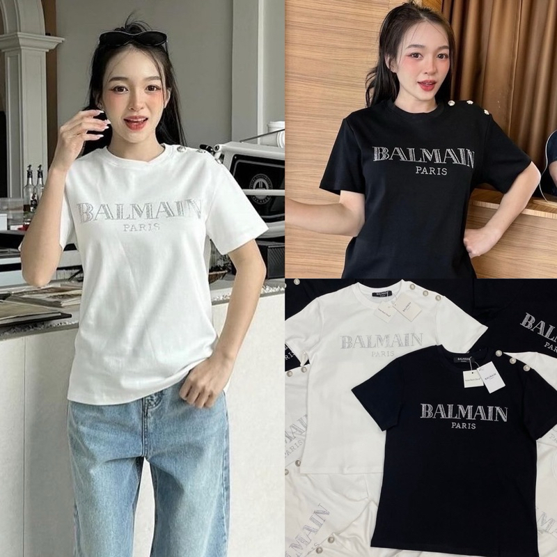 "BM PARIS" เสื้อยืด แบรนด์ดัง ตัวนี้เนื้อผ้าคัทติ้ง สวยมากๆ กระดุมที่ ...