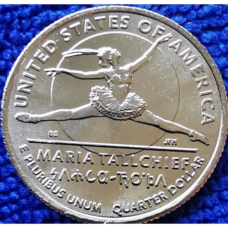 เหรียญ อเมริกา USA, 1 Quarter, (Maria Tallchief ชุด American Women ...
