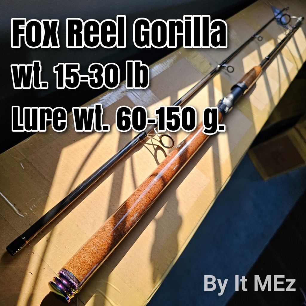ของแท้ ราคาถูก คันหน้าดิน หมาป่ากราไฟท์ Fox Reel Gorilla Line wt. 15-30 ...