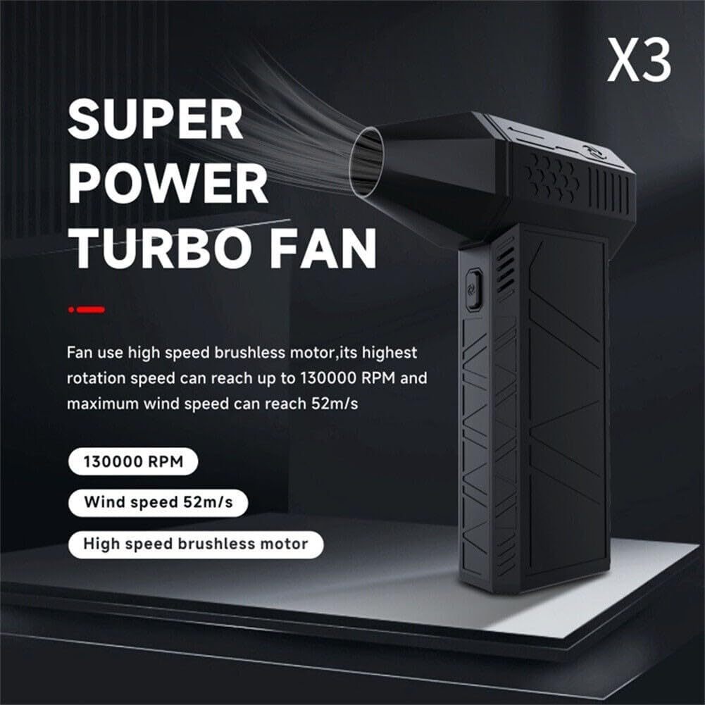 Jet Fan รุ่นX3 เครื่องเป่าลมไร้สาย พัดลมพลังเจ็ท 130000RMP 52m/s Super ...