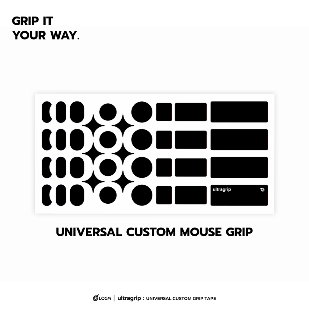 LOGA Ultragrip : Universal mouse grip tape | Shopee Thailand