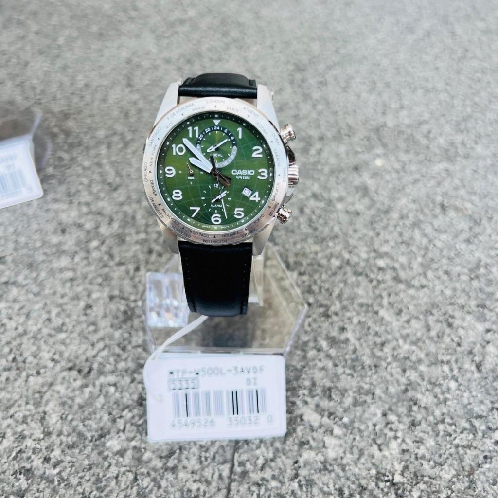 นาฬิกา Casio Standard World Time รุ่น MTP-W500 สายหนังแท้ สินค้าของแท้ ...