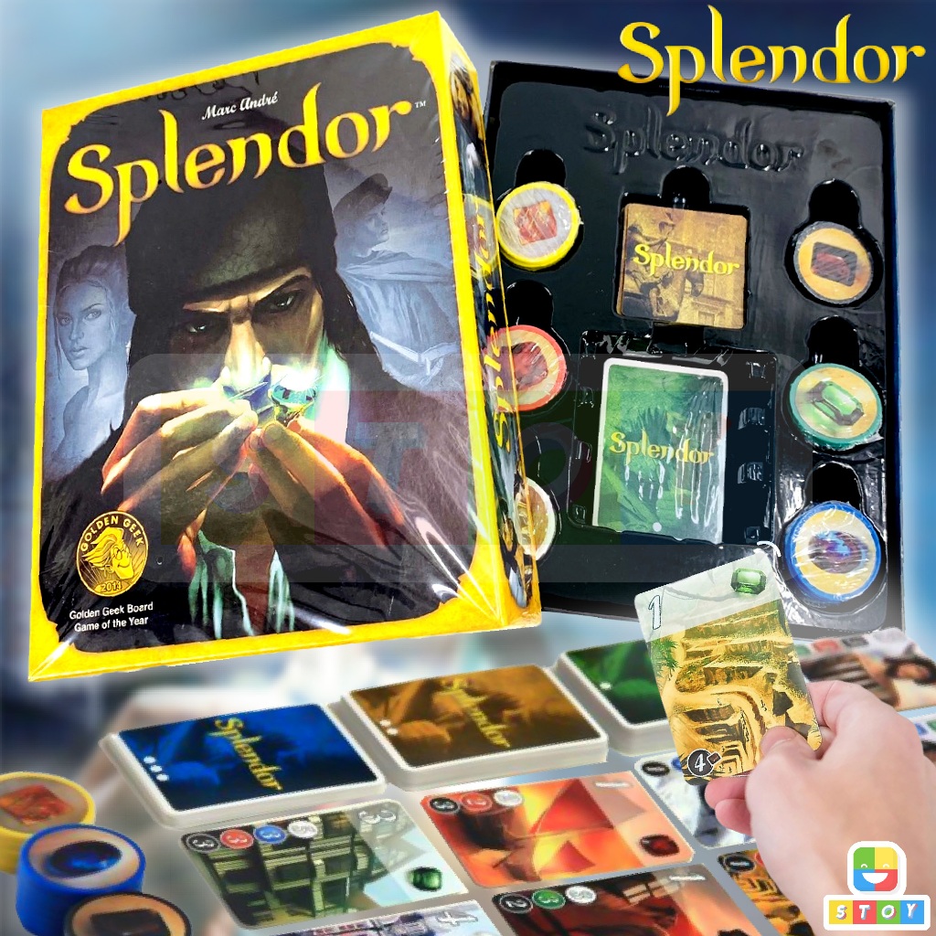 Splendor Board game เหรียญพลาสติก (ภาษาอังกฤษ) - บอร์ดเกม เกมค้าเพชร ...