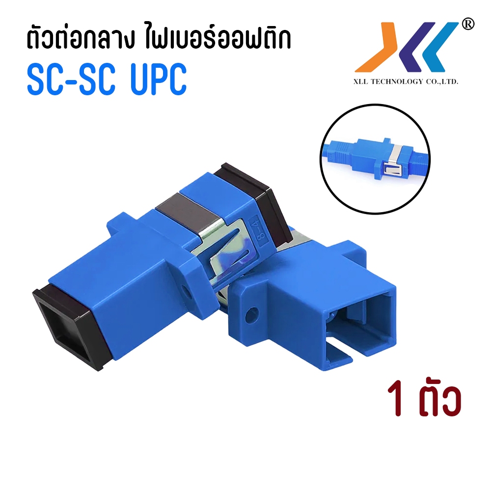 ตัวต่อกลาง Fiber Optic Connector Adapter SC FC LC SM DUPLEX จำนวน 1ตัว ...