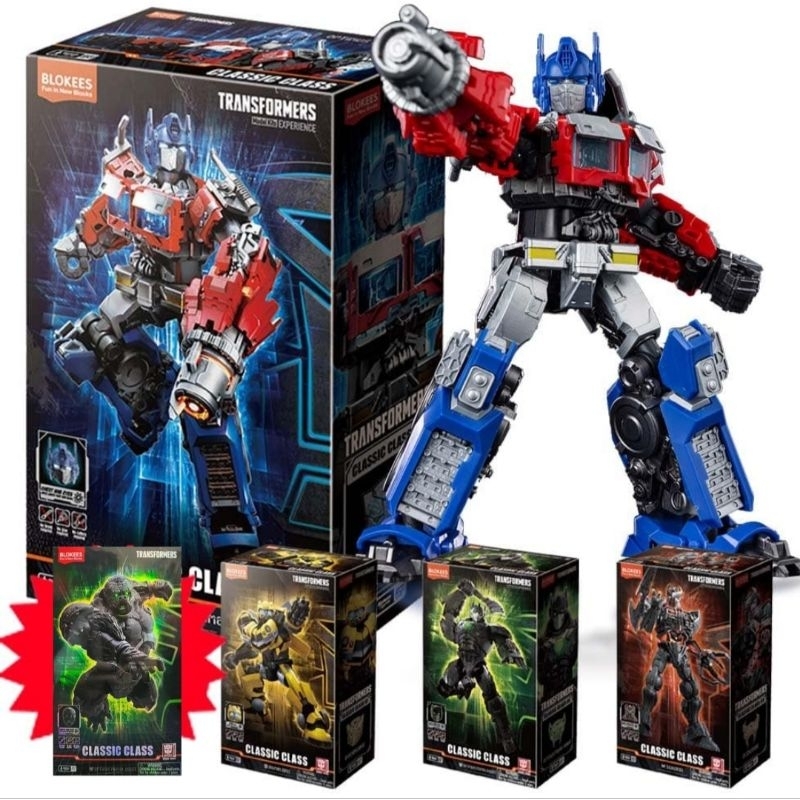 Blokees Transformers Optimus Prime, Bumblebee, Optimus Primal Robot ...