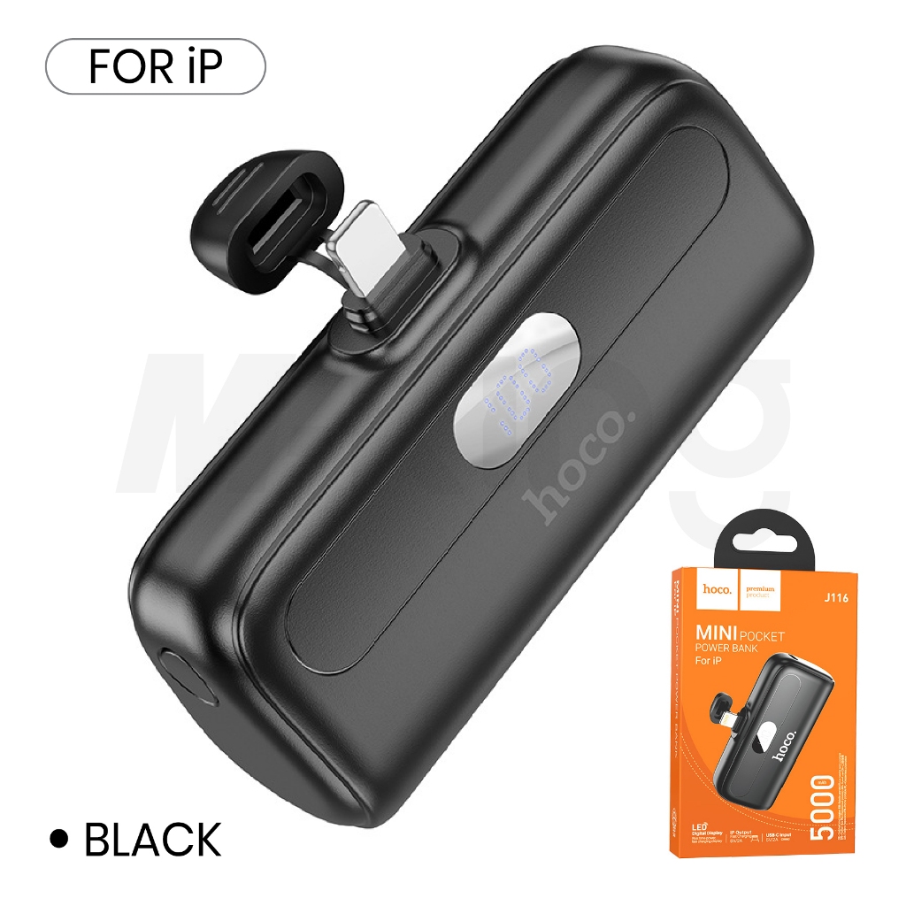 พร้อมส่ง HOCO รุ่น J106 แบตสำรอง แบบพกพา 5000mAh 2A Power Bank ชาร์จ ...