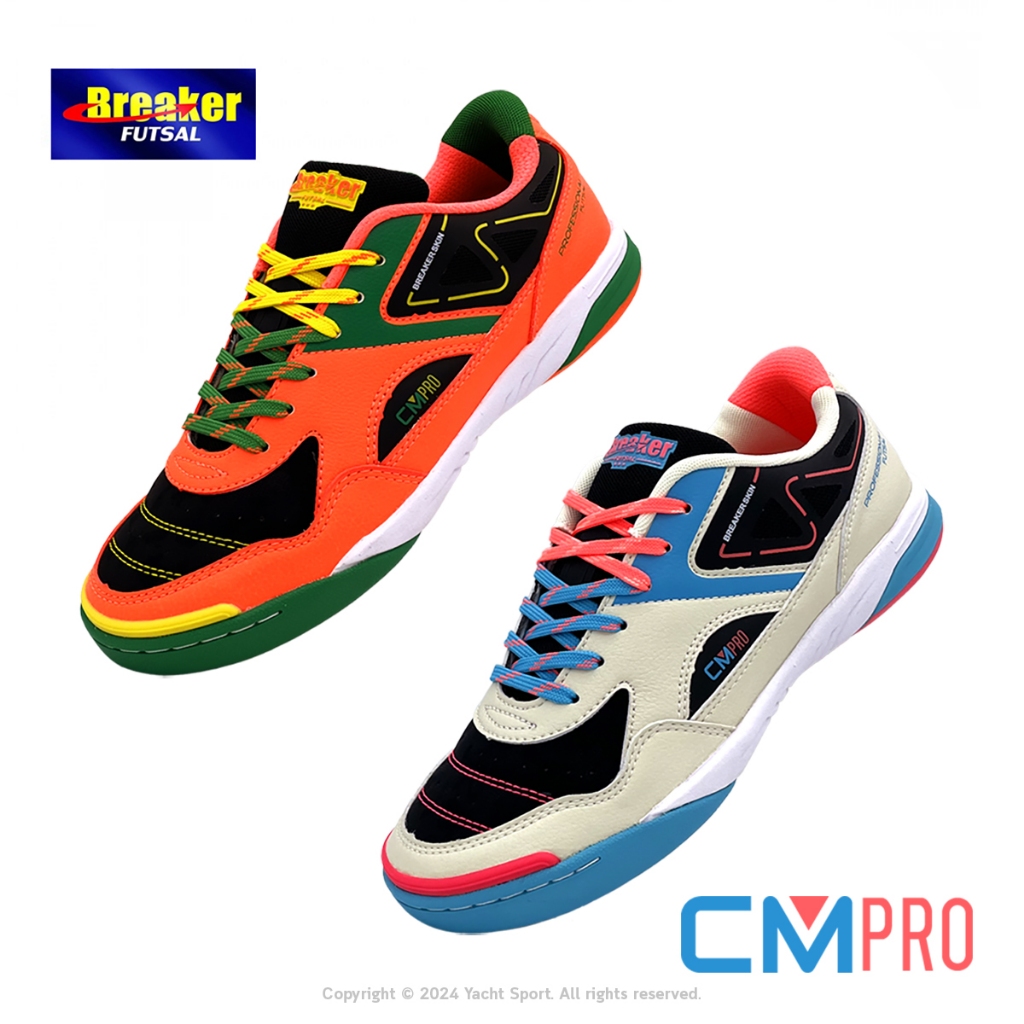 [รุ่นปี 2024] รองเท้าฟุตซอล Breaker รุ่น CMPRO รหัส CM012 | Shopee Thailand