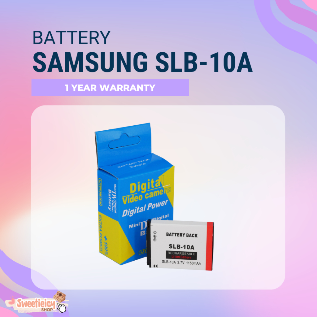 [ประกัน 1 ปี] Camera Battery แบตเตอรี่กล้อง Samsung SLB-10A (sku1902 ...