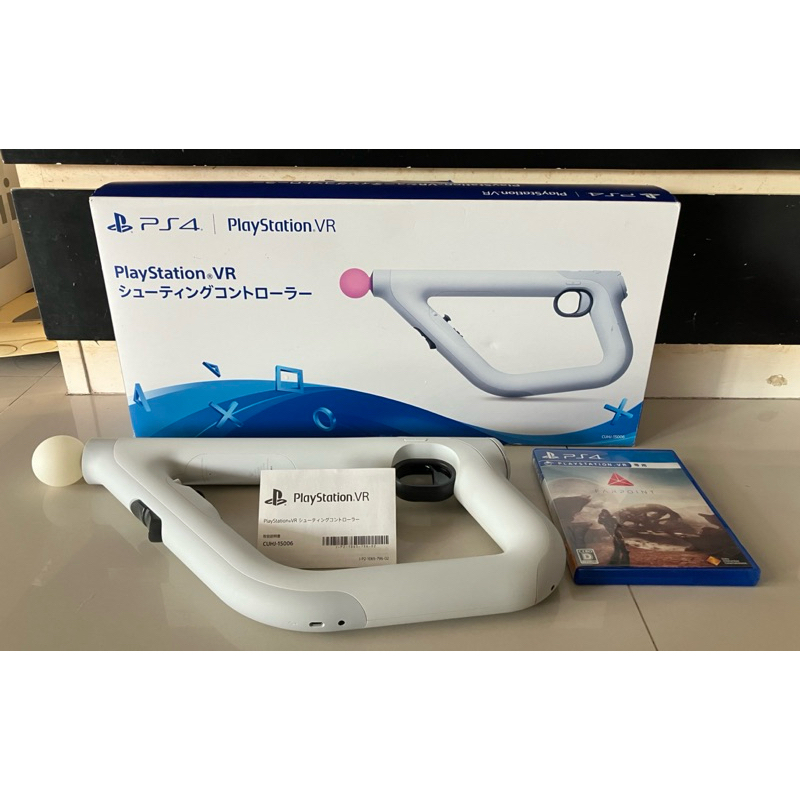 PS4 Aim VR Shooting Controller Move สำหรับ PS4 แท้ Sony Play Station งานกล่องสภาพดี พร้อมแผ่นเกม ...