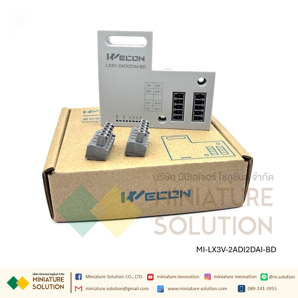 WECON LX3V-4ADI-BD 4 * Analog Input (4~20mA) 2TC2DAI-BD 2 2ADI2DAI-BD 2 2ADV2DAV-BD 2 Output ...