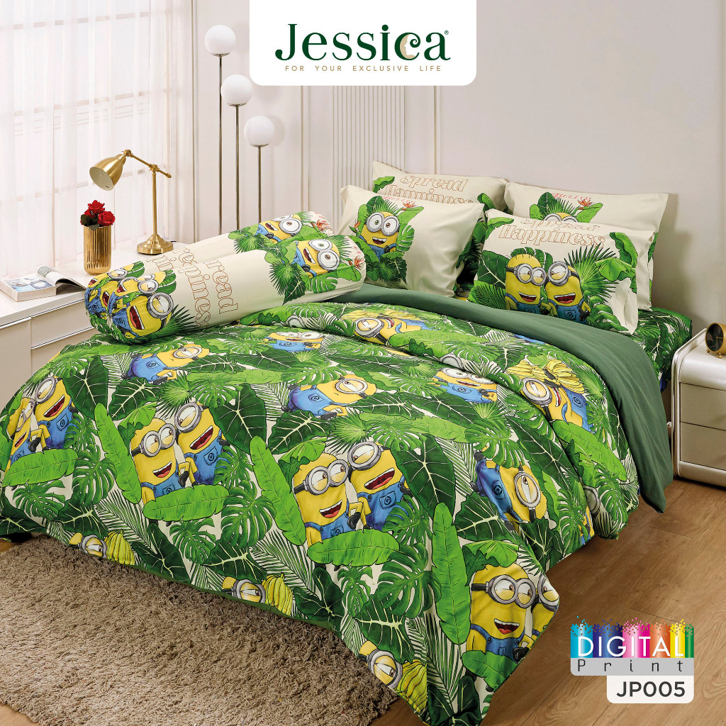 [New] Jessica Minions JP005 ชุดเครื่องนอน ผ้าปูที่นอน ผ้าห่มนวม เจ ...