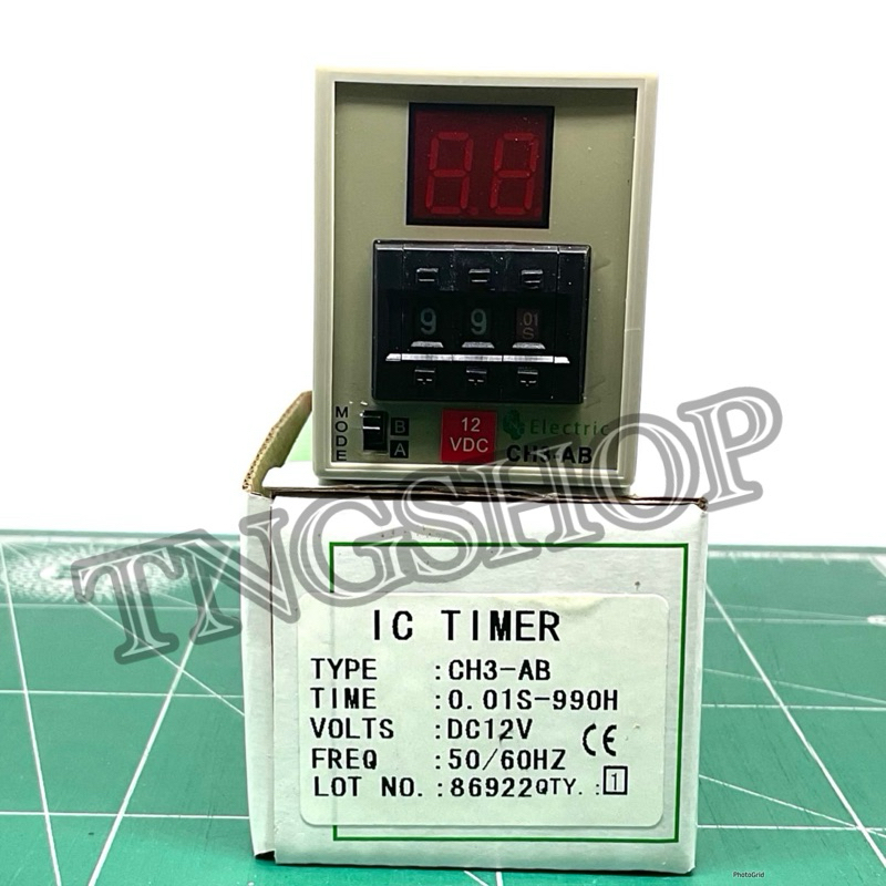 ทามเมอร์ TIMER CH3-AB 12VDC- 24VDC 220VDC 380VAC | Shopee Thailand