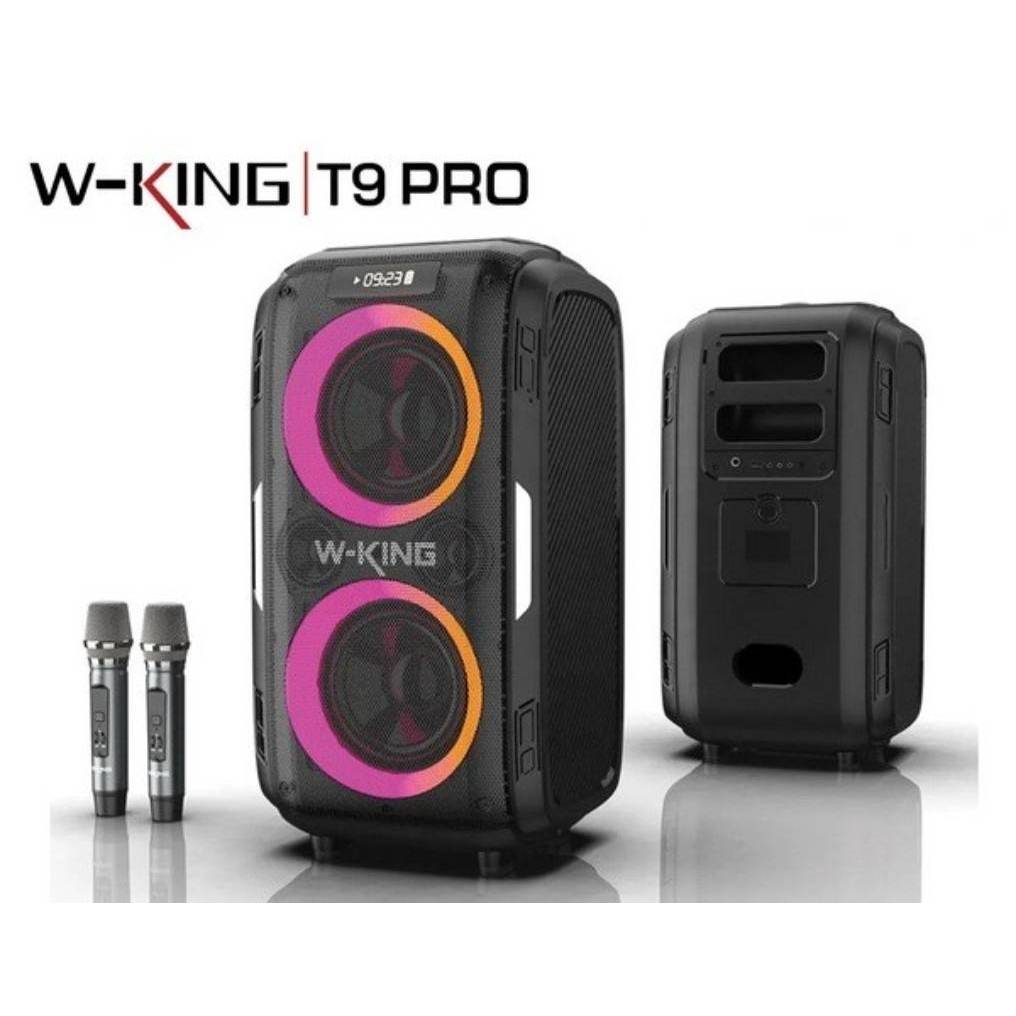 ลำโพงบลูทูธ W-King T9 Pro พร้อมไมโครโฟนไร้สาย 2ตัว Bluetooth Speaker | Shopee Thailand