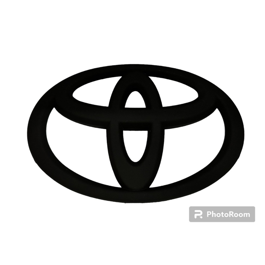 TOYOTA ตรา โลโก้ รถ หน้า หลัง ดำ ด้าน FORTUNER REVO ROCCO VIGO CAMRY ...
