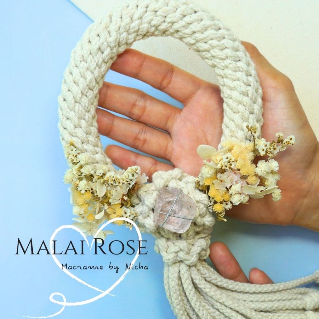 MALAI ROSE - พวงมาลัยวันแม่ Mother's Day- Handmade - Macrame by Nicha | Shopee Thailand