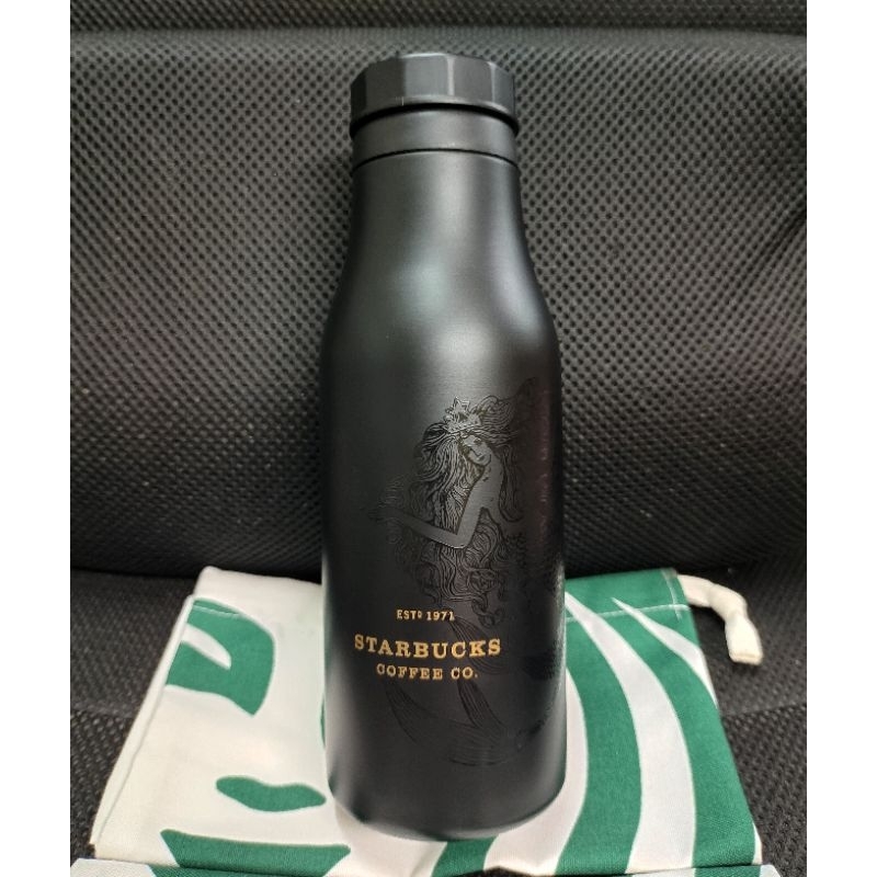 Starbucks Stainless Steel Black Flagship Water Bottle 16 oz ของแท้ | Shopee Thailand