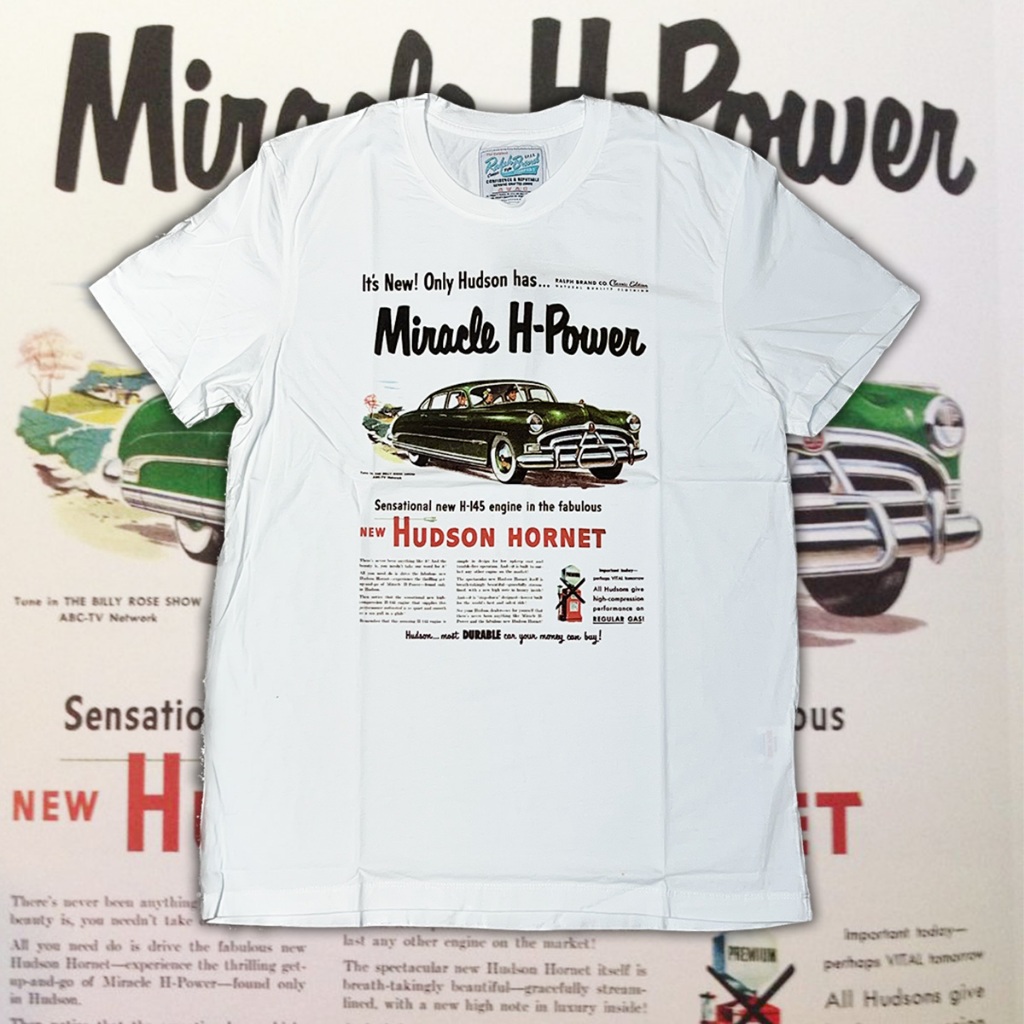 (พร้อมส่ง) Ralph Brand เสื้อยืดผู้ชาย ผ้าฟอก สีขาว นุ่ม สบาย Cotton100 ...