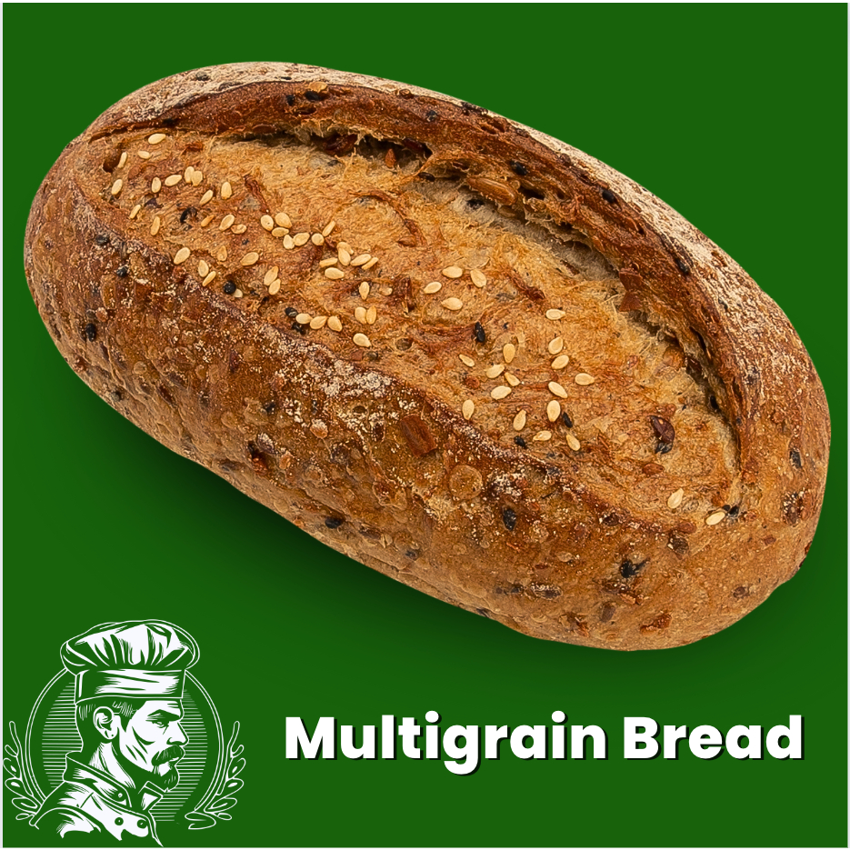 Multigrain bread ขนาด 30 cm ขนมปังธัญพืชรวม 8 ชนิด ขนมปังมัลติเกรน ขนม ...