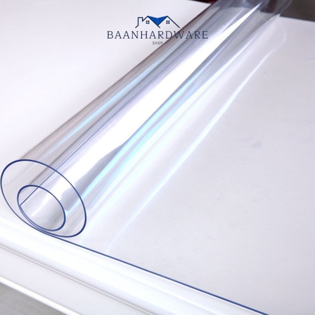BAANHARDWARE ผ้าปูโต๊ะ ผ้าปูโต๊ะกันน้ำ PVC สีใส หนา ทนทาน KN-E003 ...