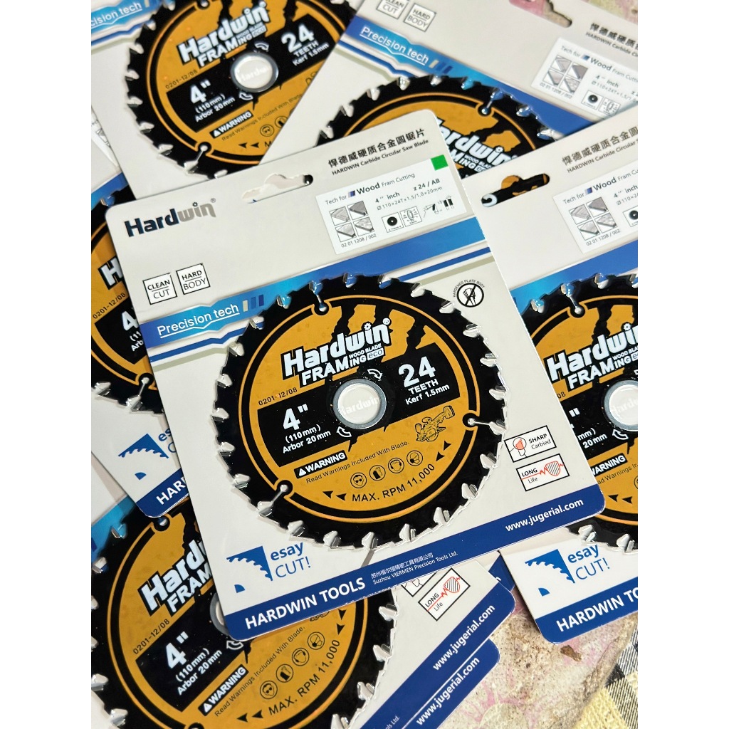 Hardwin ใบวงเดือนคาไบด์ ขนาด 110มิล ตัดไม้ เหล็ก อลูมิเนียม | Shopee Thailand