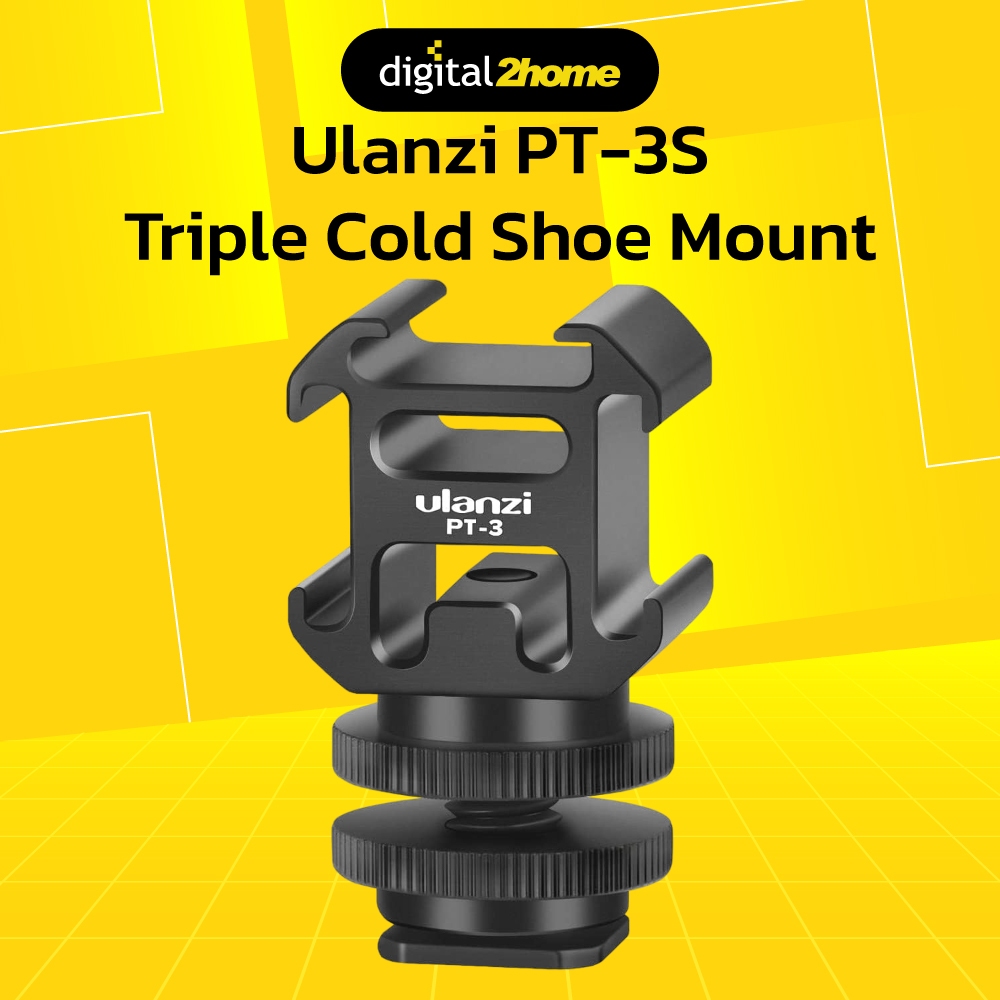 Ulanzi PT-3S Triple Cold Shoe Mount | Shopee Thailand