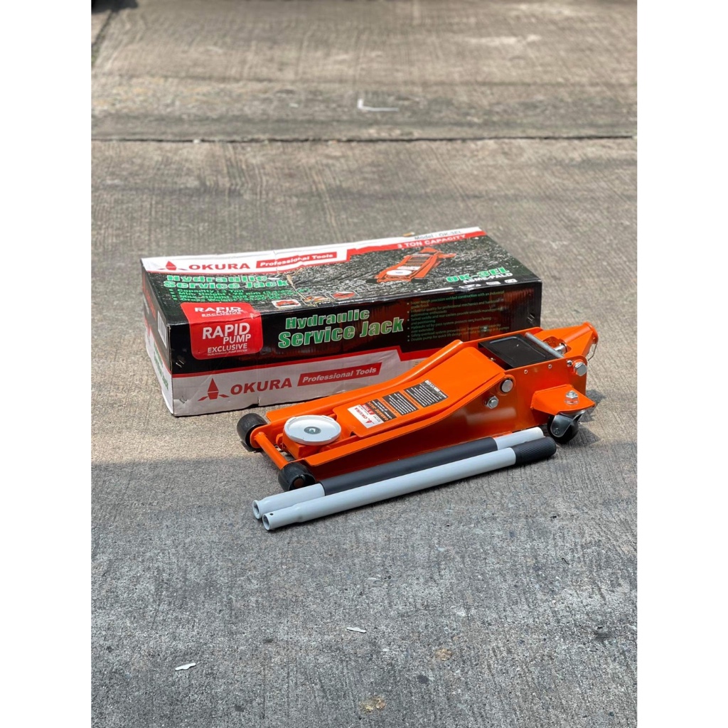 OKURA แม่แรง3ตันโหลดเตี้ย 2สูบ รุ่นOK-3EL แม่แรงตะเข้3ตัน แม่แรง | Shopee Thailand