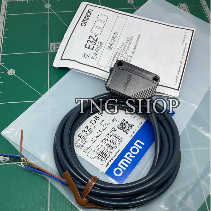 E3Z-D81 omron (PNP-NO) 12-24VDC ระยะตรวจจับ5-100mm โฟโต้อิเล็กทริคเซ็นเซอร์ | Shopee Thailand