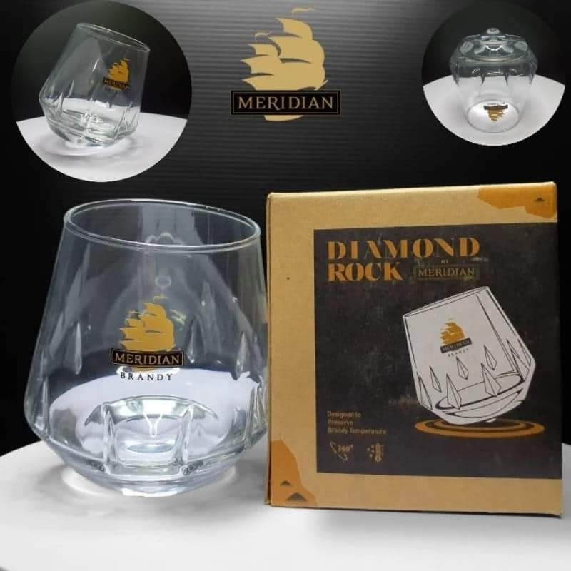 แก้ว Meridian Brandy 340 Ml รุ่น Rock Diamond 💯 พร้อมกล่องของมือหนึ่ง ...