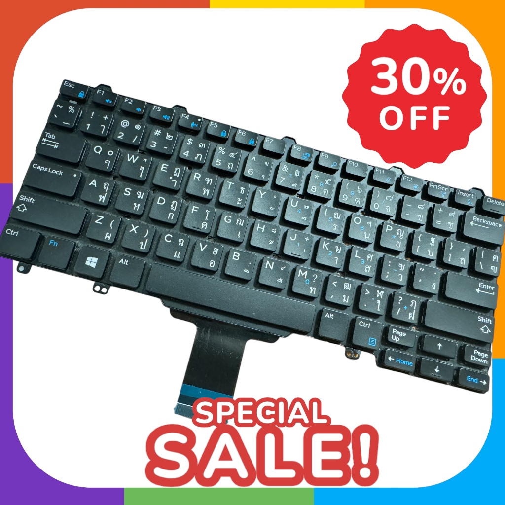Keyboard for DELL Latitude 7350 5250 5270 7250 2KG78 02KG78 TH/EN ...