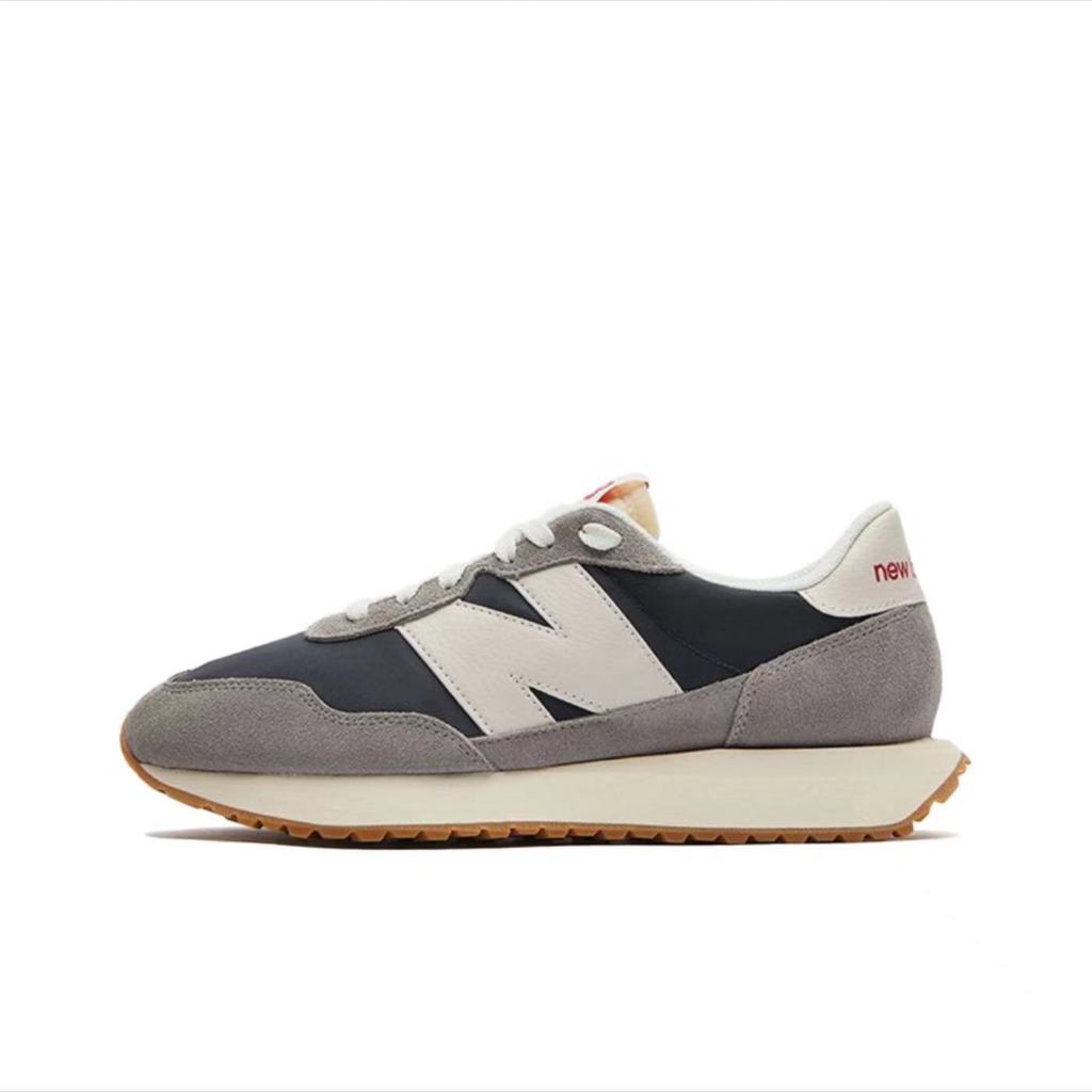 New Balance NB 237 ของแท้ 100% รองเท้าผ้าใบ รองเท้าลำลอง【เทา - ฟ้า ...