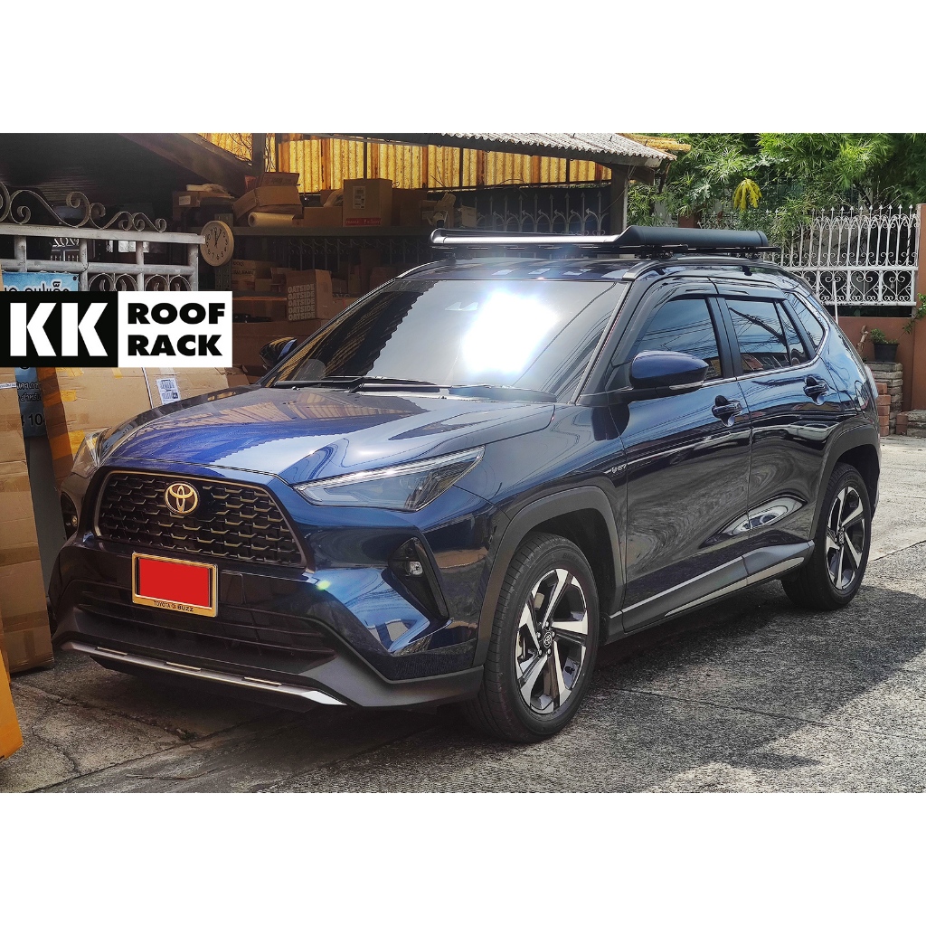 แร็คหลังคา ถาดอลูมิเนียม Toyota Yaris Cross ของใหม่ ไม่เจาะหลังคา [FX ...
