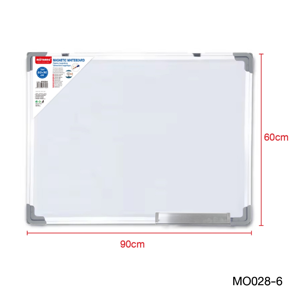 MOTARRO กระดานไวท์บอร์ดแม่เหล็ก อย่างดี รุ่น MO028 ขอบหนา ติดผนังได้ ...