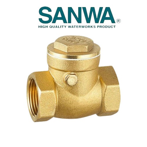 สวิง เช็ควาล์วทองเหลือง ซันวา ซันว่า 1/2" - 1 1/2" CV15 - CV 40 Swing ...