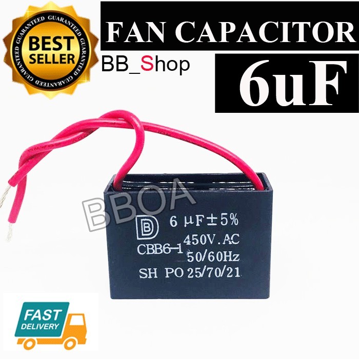 CBB61 FAN CAPACITOR HATARI คาปาซิสเตอร์ พัดลม - C พัดลม 1.0uF 1.2uF 1.5uF 1.8uF 2uF 2.5uF 3uF 3 ...