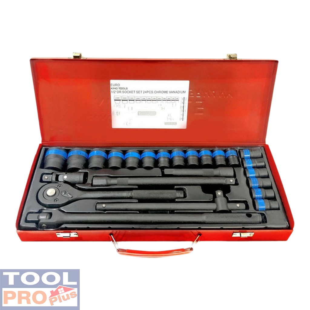 ชุดบล็อก 24 ตัว/ชุด EURO TOOLS สีดำ | Shopee Thailand