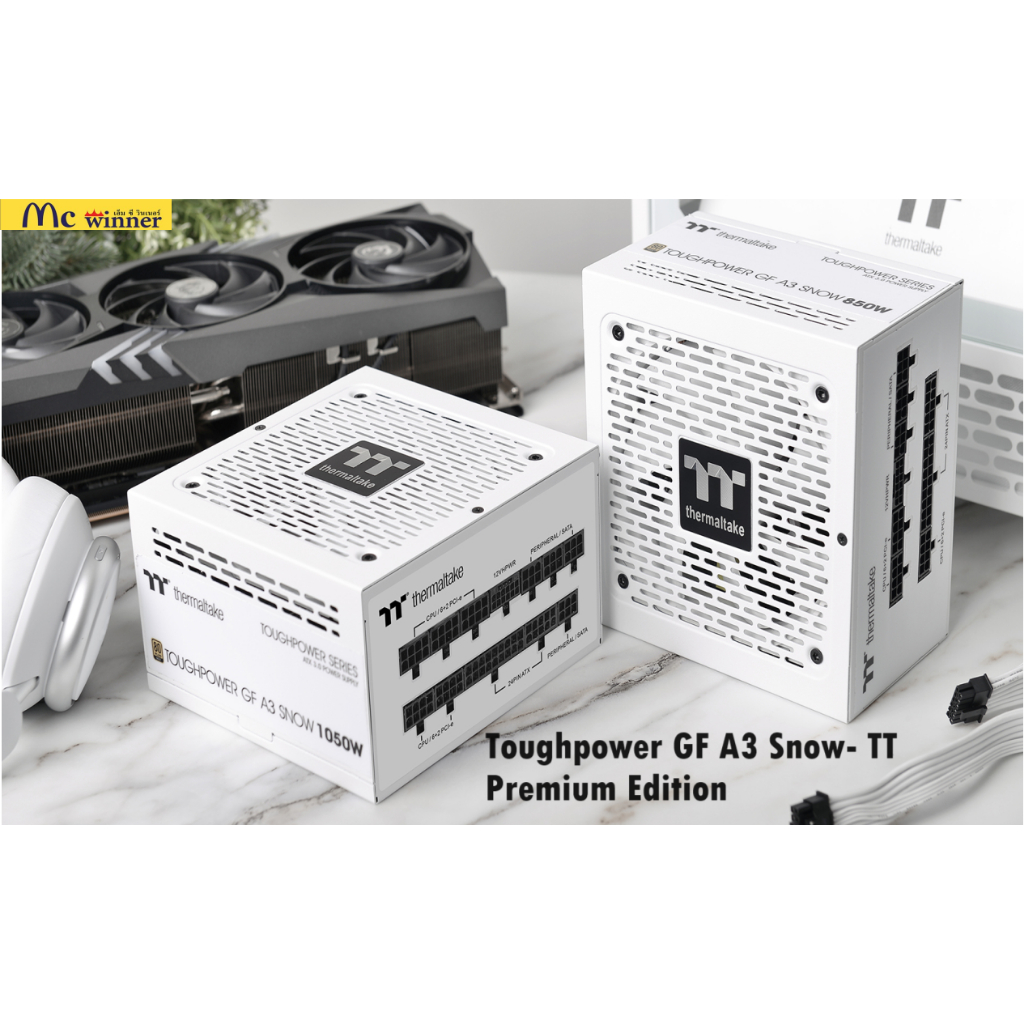 POWER SUPPLY (อุปกรณ์จ่ายไฟ) THERMALTAKE TOUGHPOWER GF A3 SNOW TT PREMIUM EDITION 80 PLUS GOLD ...
