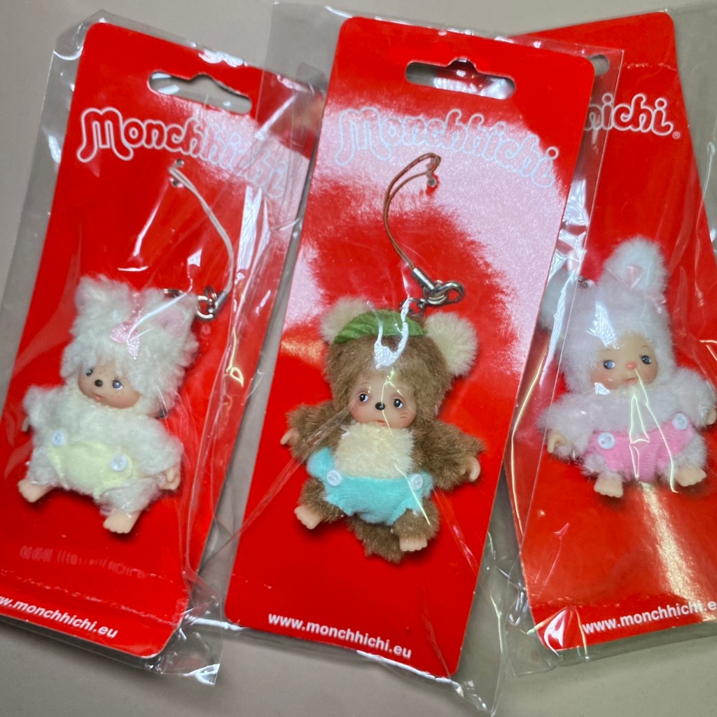 (พร้อมส่ง ️) Monchhichi bebichhichi Friends Keychain พวงกุญแจม่อนชิชิ ...