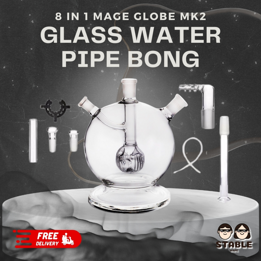 (พร้อมส่งด่วน !!) Globe Bong Clear MK2 Flat Earth Edition 8 in 1 Globe ...