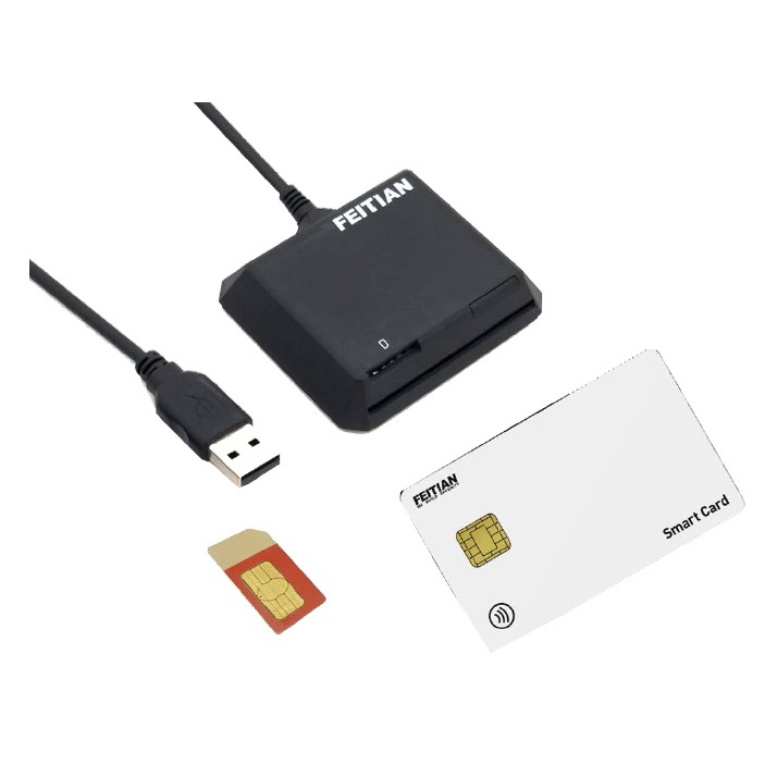 เครื่องอ่านบัตรประชาชน และ SIM Card เครื่องอ่านสมาร์ทการ์ด FEITIAN R301 ...