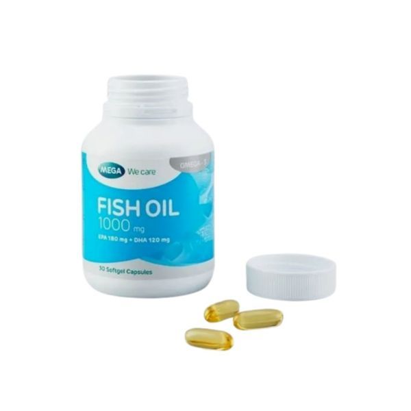 Mega Fish Oil 1000mg. ผลิตภัณฑ์เสริมอาหารน้ำมันปลา (100 แคปซูล) | Shopee Thailand